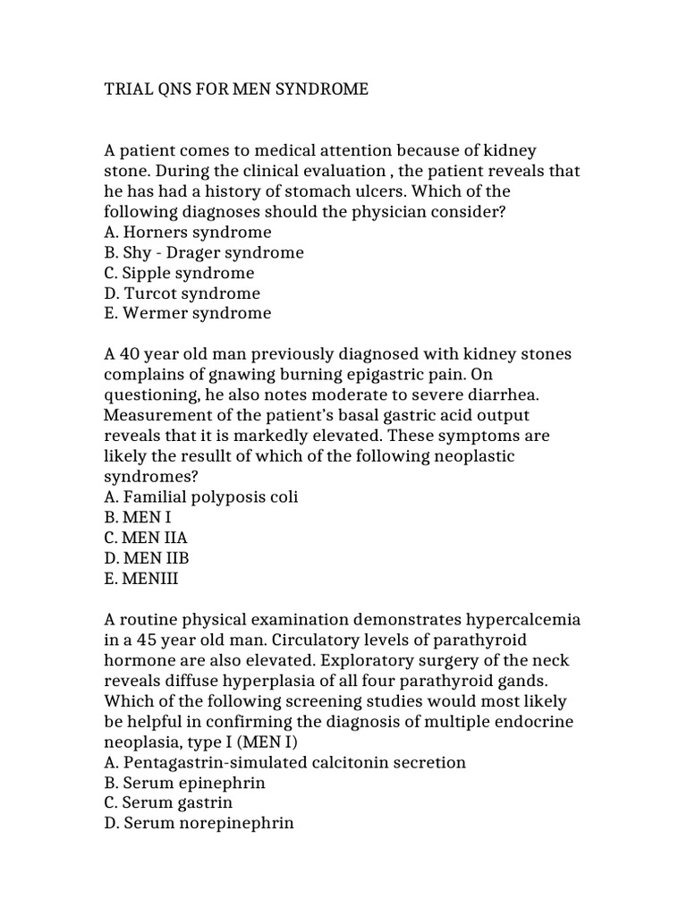 Trial QNS For Men Syndrome | PDF