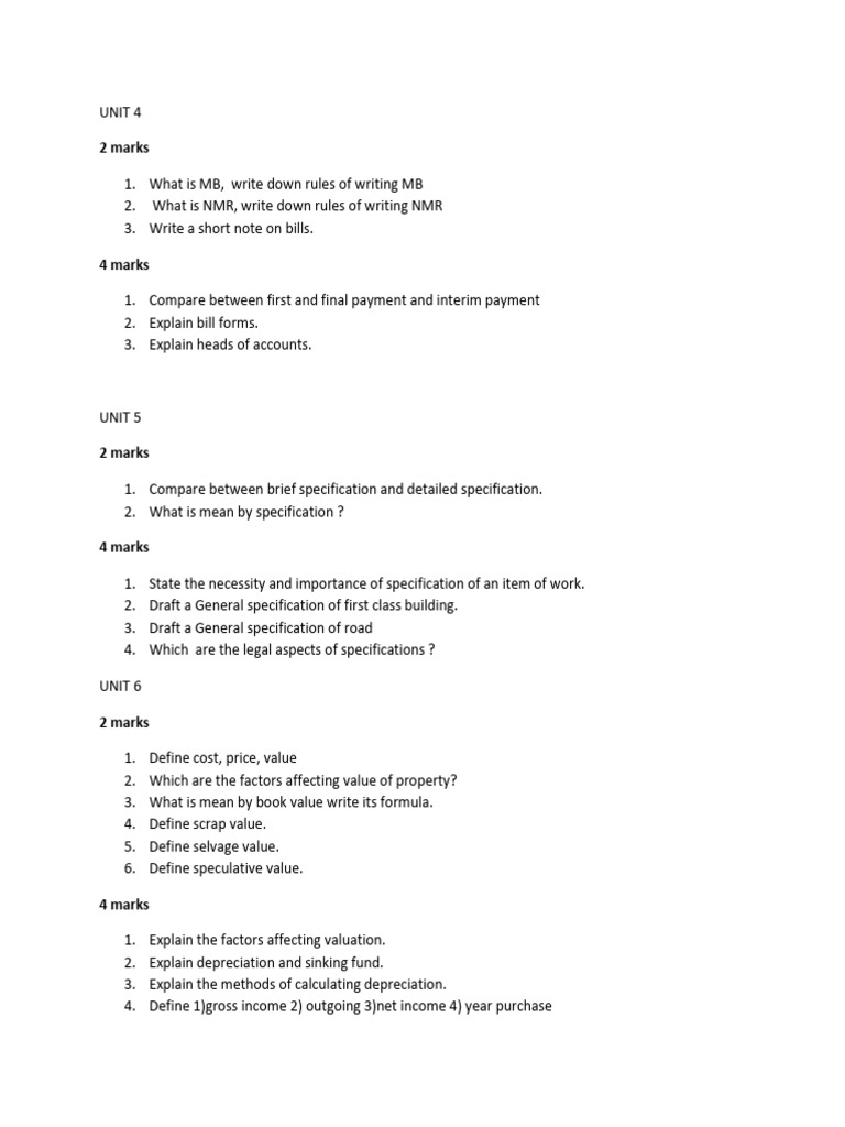 CAA 22601 Question Bank UT-2 270922 | PDF