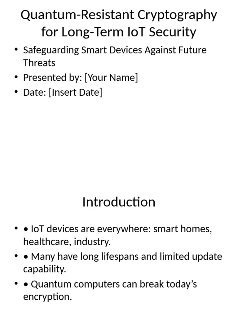 Quantum Resistant Cryptography | PDF | Cryptography | Quantum Computing
