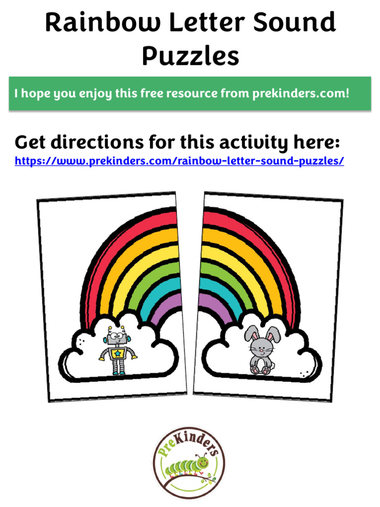 Rainbow Letter Sounds Puzzles | PDF