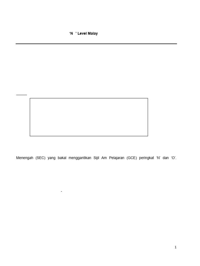 GCE N Level Malay NA 2024 - Paper2 | PDF