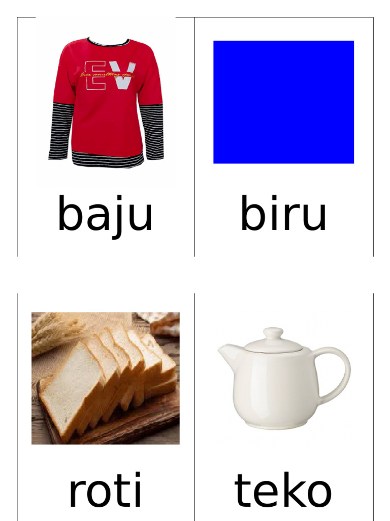 Kosa Kata BM SJK Tahun 1 Unit 1 | PDF