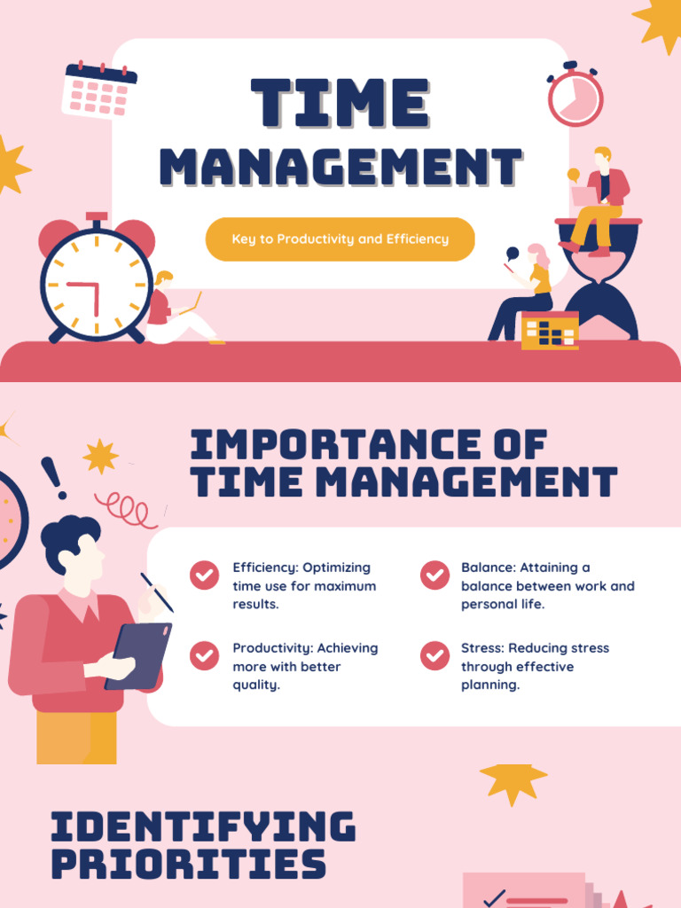 Pink Cute Illustration Time Management Presentation - 20250522 - 164818 ...