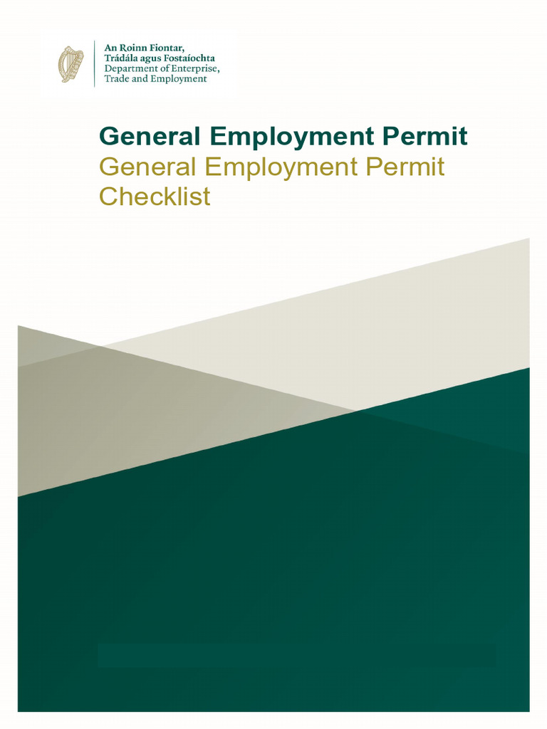 General Employment Permits Checklist | PDF | Salary | Employment