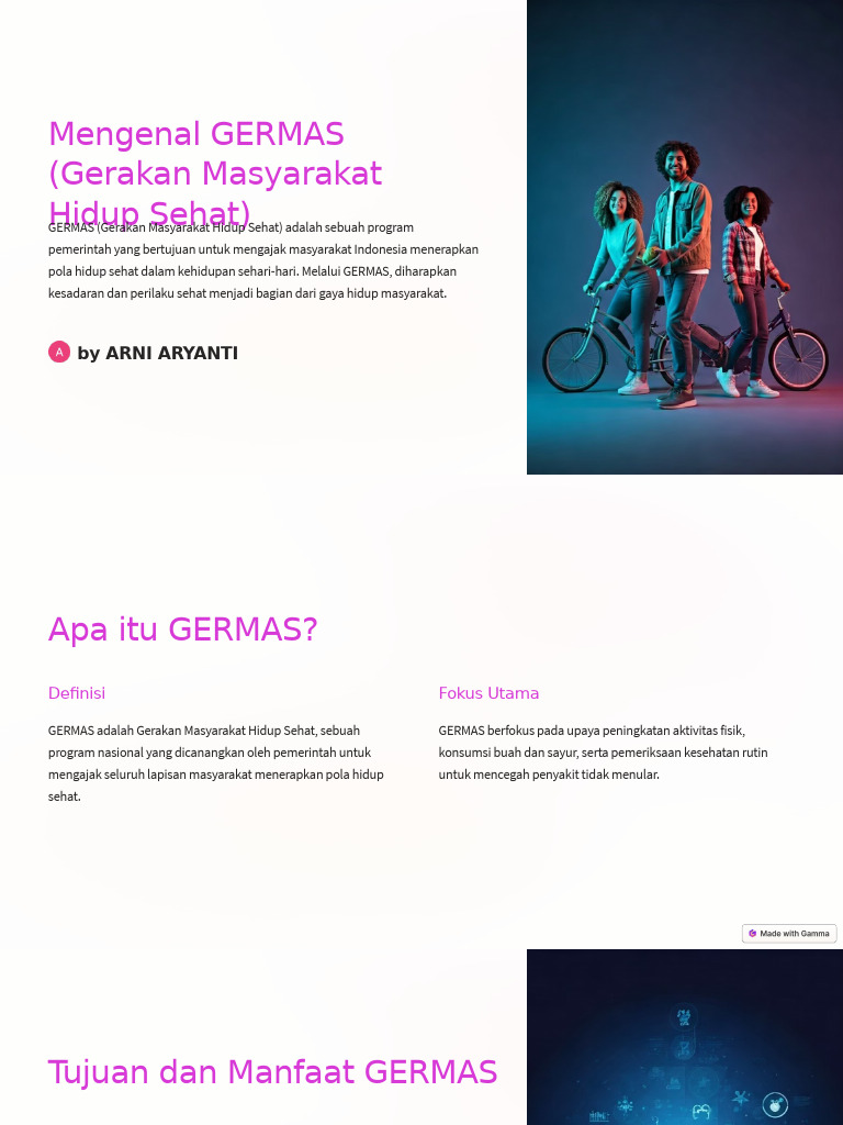 Mengenal GERMAS Gerakan Masyarakat Hidup Sehat | PDF