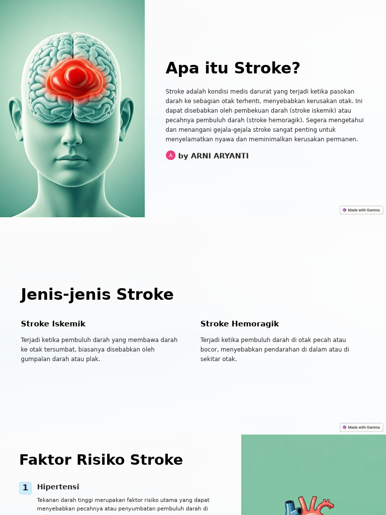 Gejala dan Penanganan Stroke | PDF