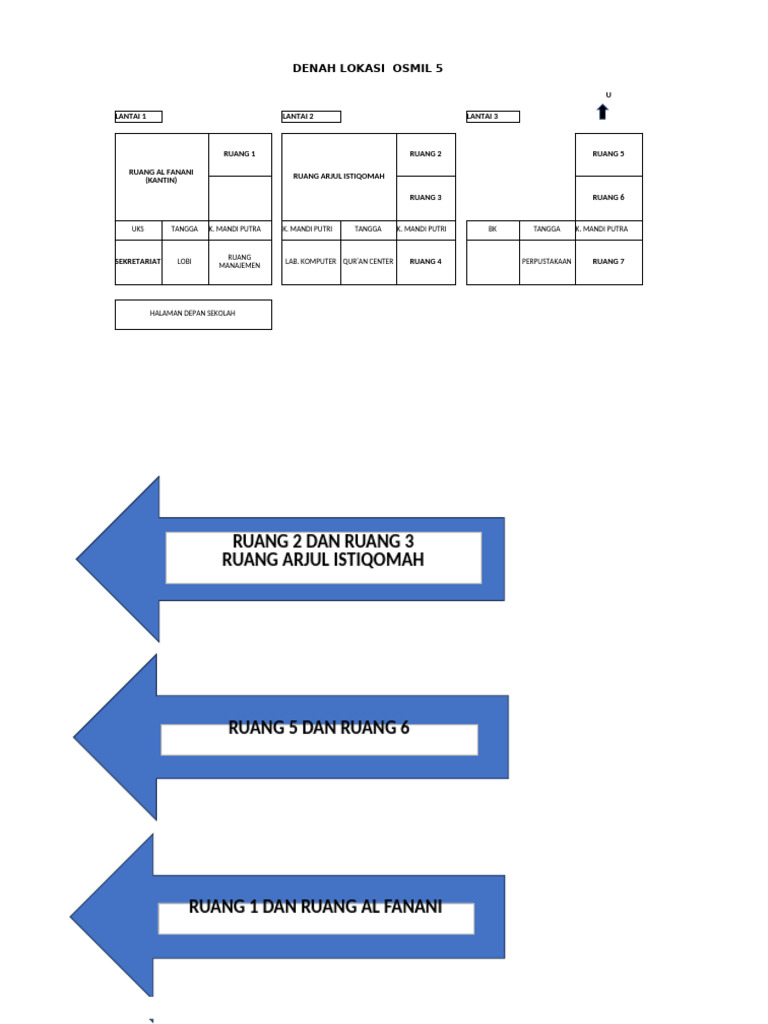 Denah Lokasi OSMIL 5 Sekolah | PDF