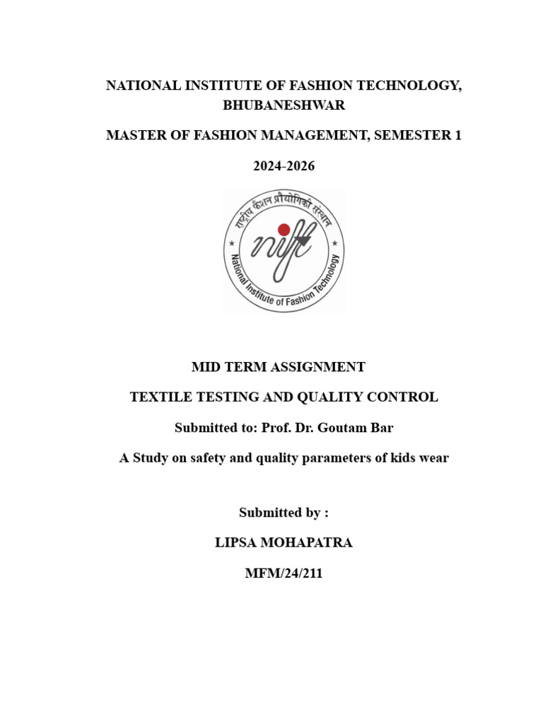 Kids Apparel Safety and Testing Standards | PDF | Clothing | Textiles