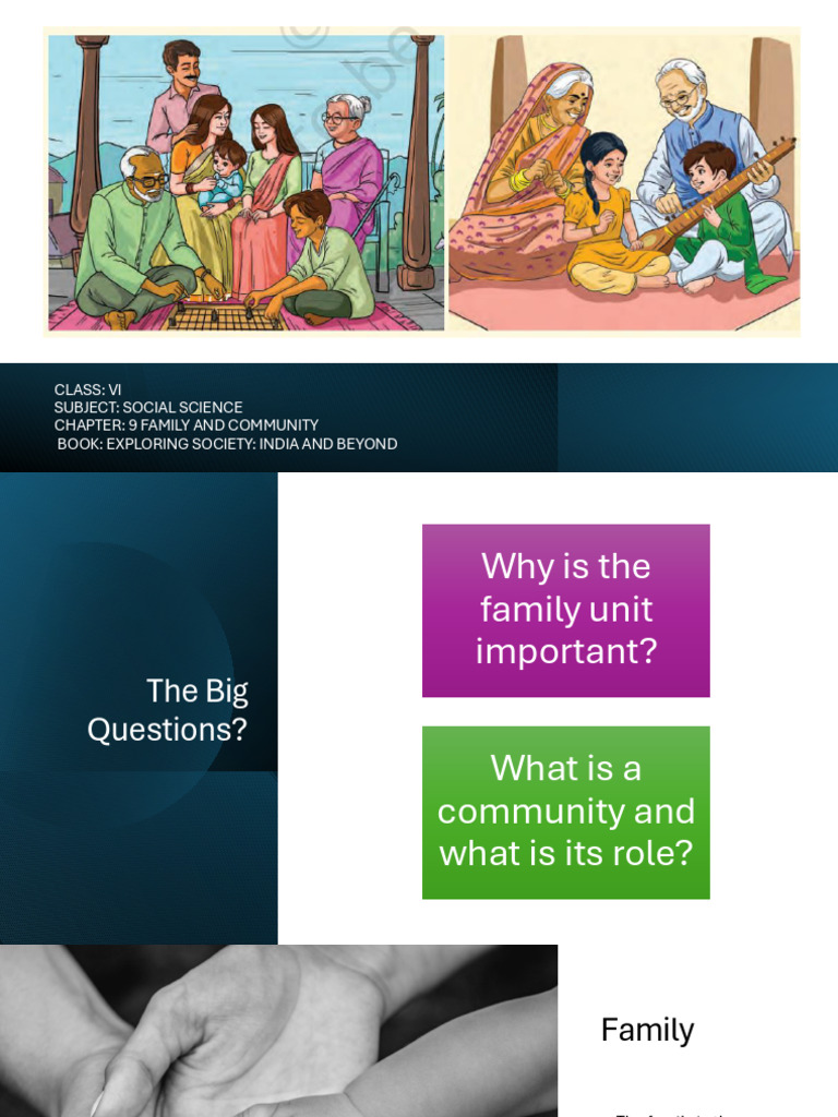 Family and Community in Class 6 Social Science | PDF | Family
