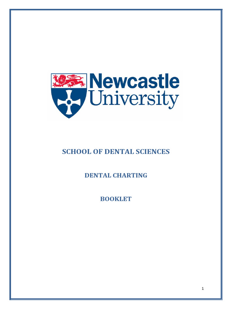 Dental Charting Booklet | PDF | Dentistry | Periodontology