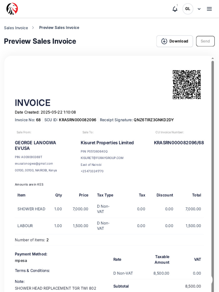 Kenya Revenue Authority - Ecitizen | PDF | Invoice | Value Added Tax