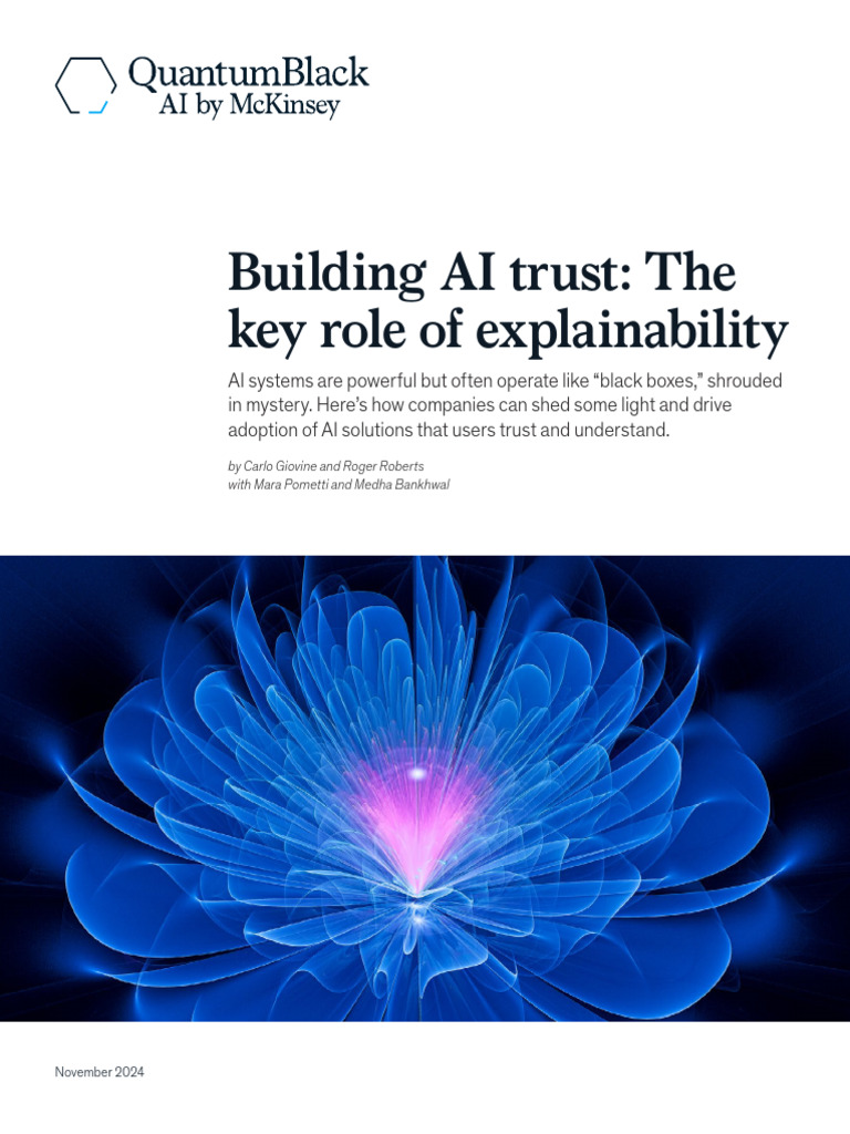 Building Ai Trust The Key Role of Explainability | PDF | Artificial Intelligence | Intelligence ...