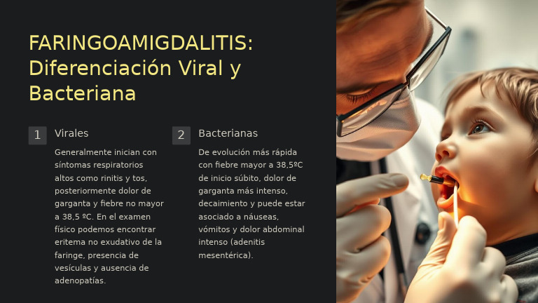 FARINGOAMIGDALITIS-Diferenciacion-Viral-y-Bacteriana | PDF