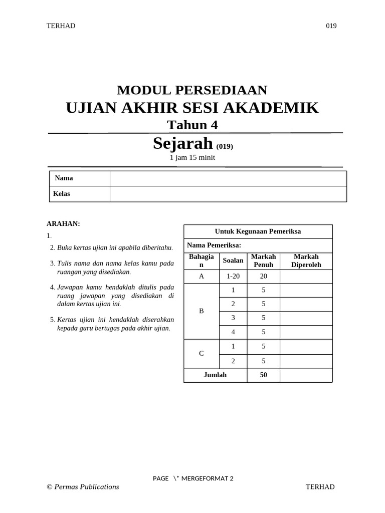 MP Uasa Sej T4 | PDF