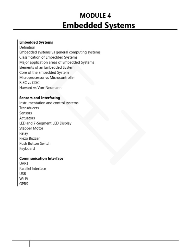BECSK204C Module 4 Lecture Notes | PDF | Embedded System | Central ...