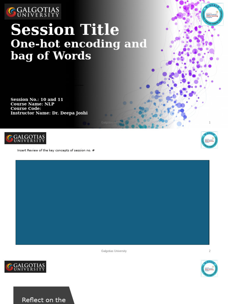 10-11. One Hot Encoding and Bag of Words | PDF | Cognitive Science ...