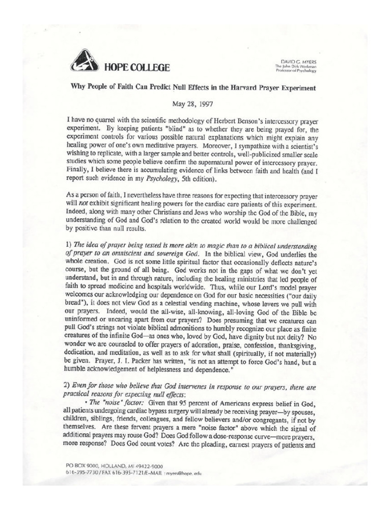 Prayer Letter | PDF
