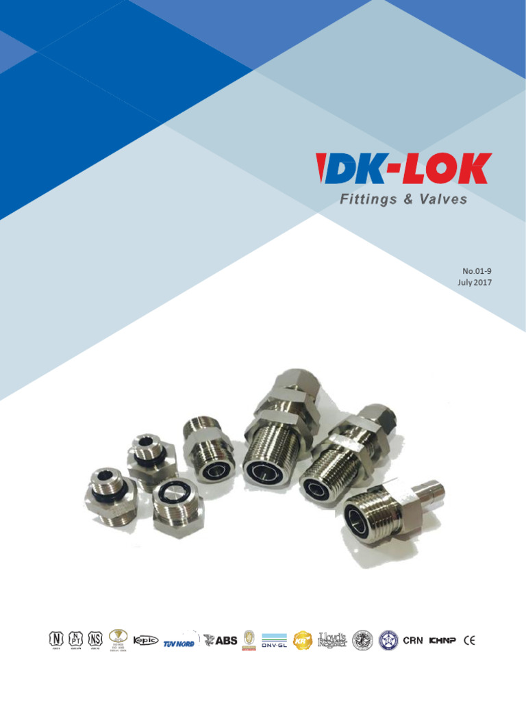 DK Seal-Lok Tube Fittings Overview | PDF | Pipe (Fluid Conveyance) | Tools