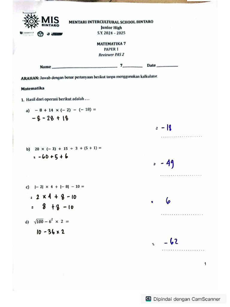 Grade 7 Finals Reviewer Answers | PDF