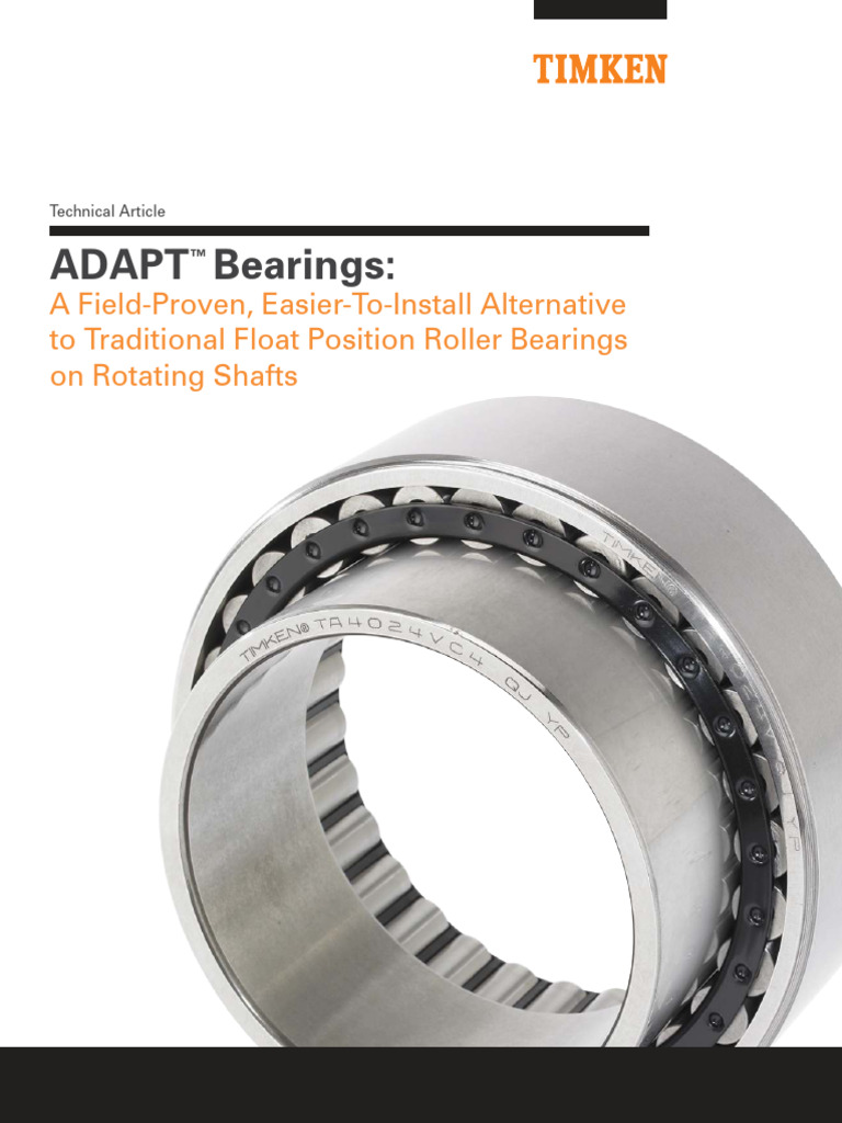ADAPT Bearings Improving Industrial Applications | PDF | Bearing ...