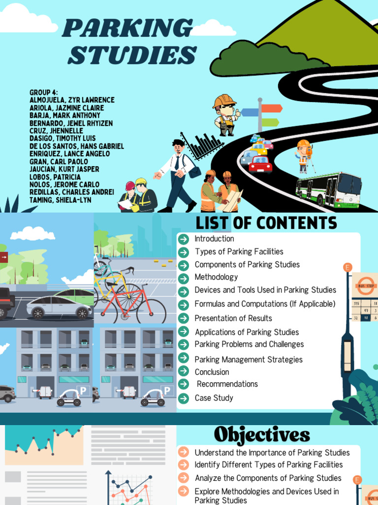 Parking Studies - Group 4 Ce2-2 | PDF | Parking | Traffic Congestion