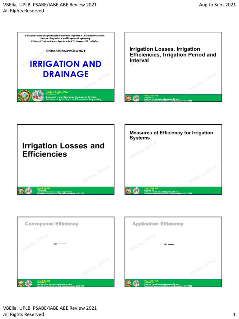 Irrigation and Drainage | PDF | Irrigation | Earth Sciences