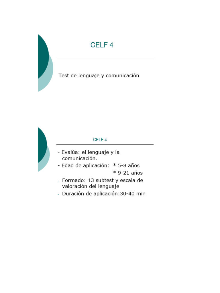 Celf 4 | PDF