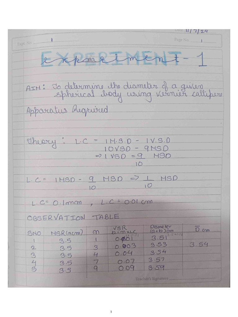 Physics Practical | PDF
