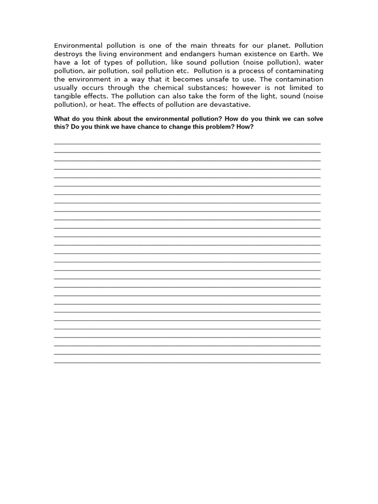 10 Questions on Air Pollution Explained | PDF | Pollution | Natural ...