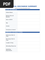 Discharge Card | PDF