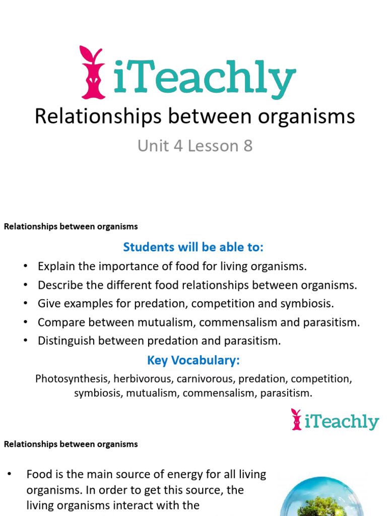 4 8 Slide Show Relationships Between Organisms | PDF | Herbivore ...