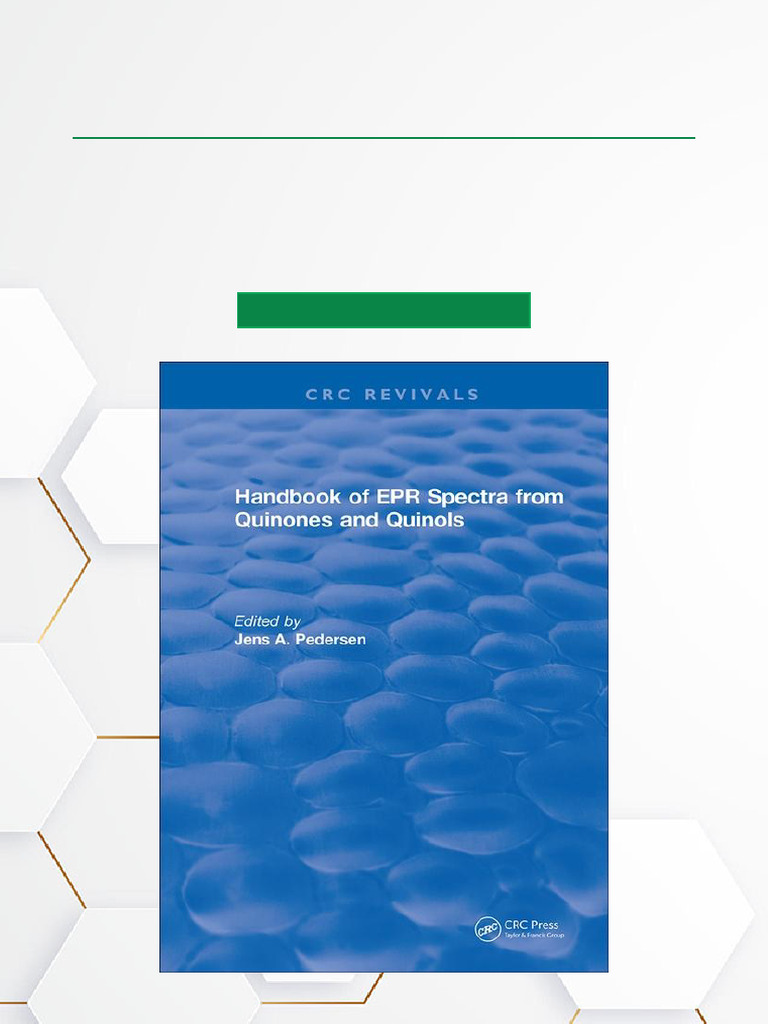 EPR Spectra Handbook: Quinones & Quinols | PDF | Electron Paramagnetic ...