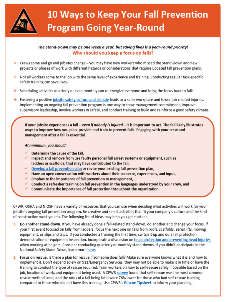 Year-Round-Fall-Prevention_English | PDF | Occupational Safety And ...