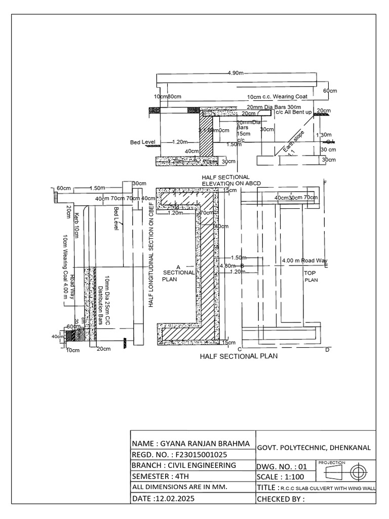Name: Gyana Ranjan Brahma REGD. NO.: F23015001025 Branch: Civil ...