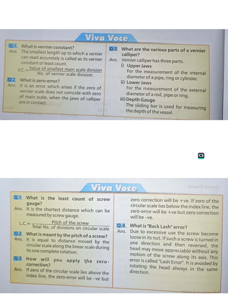 Physics Viva Voice | PDF