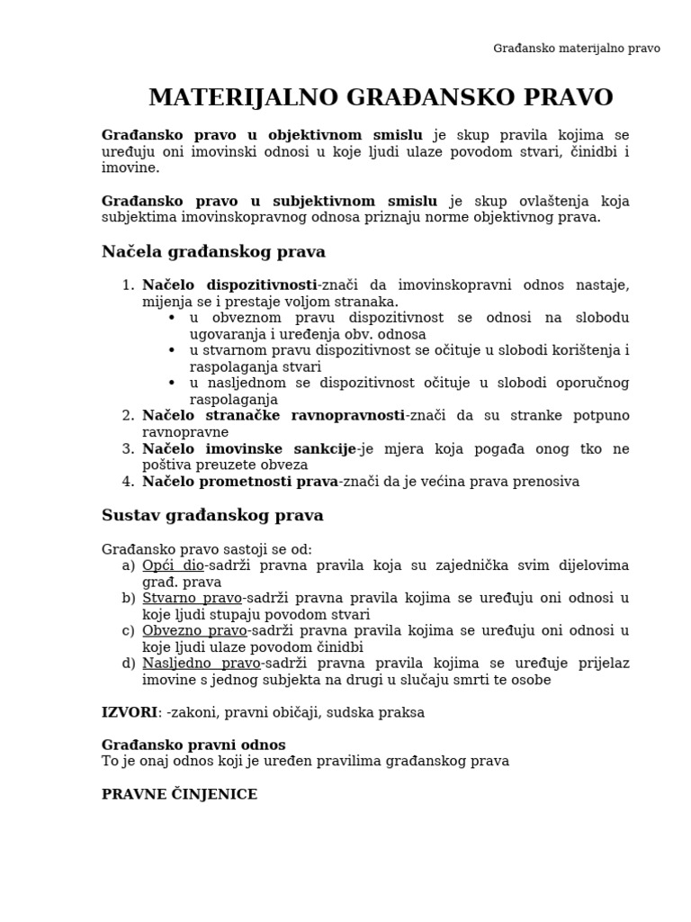 skripta-GRADJANSKO 1 | PDF