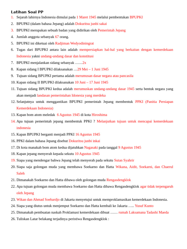 Latihan Soal PP (2) | PDF