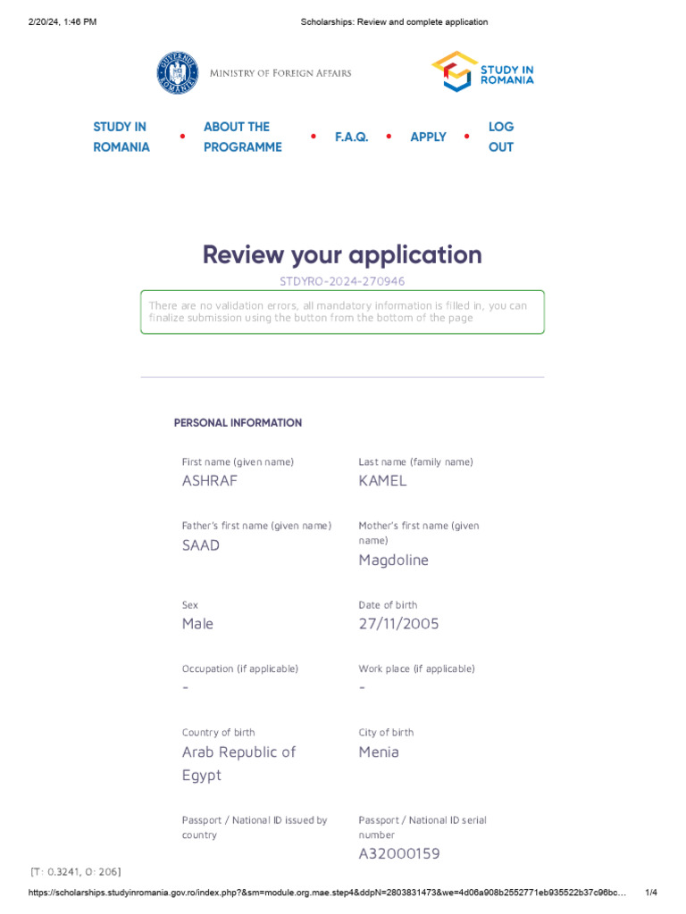 Scholarships - Review and Complete Application | PDF | Government And ...