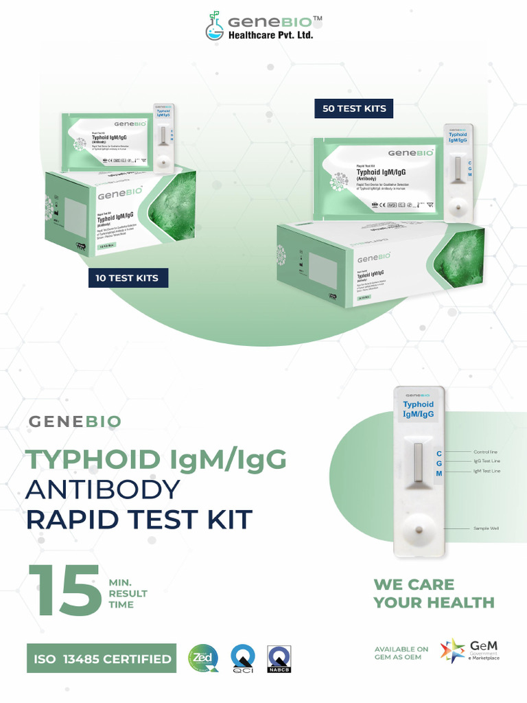 Typhoid 10 Test Kit | PDF
