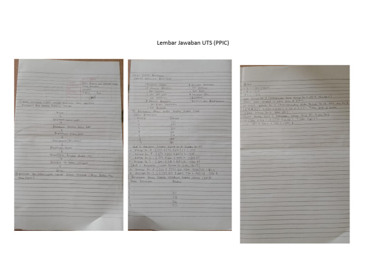 Gilang Ramadan Lembar Jawaban UTS PPIC | PDF