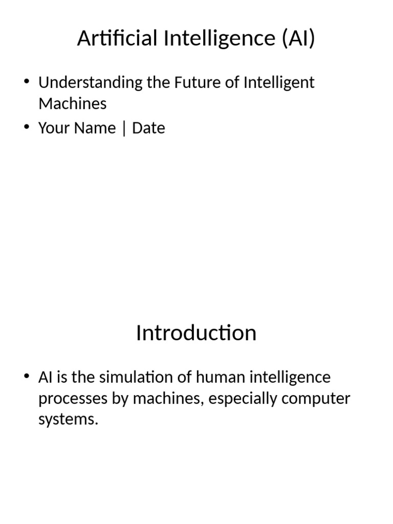 Understanding Artificial Intelligence Basics | PDF