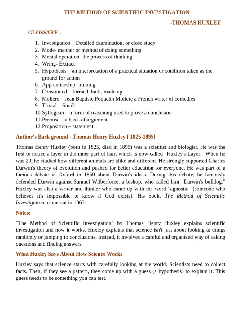 The Method of Scientific Investigation | PDF | Inductive Reasoning | Scientific Method