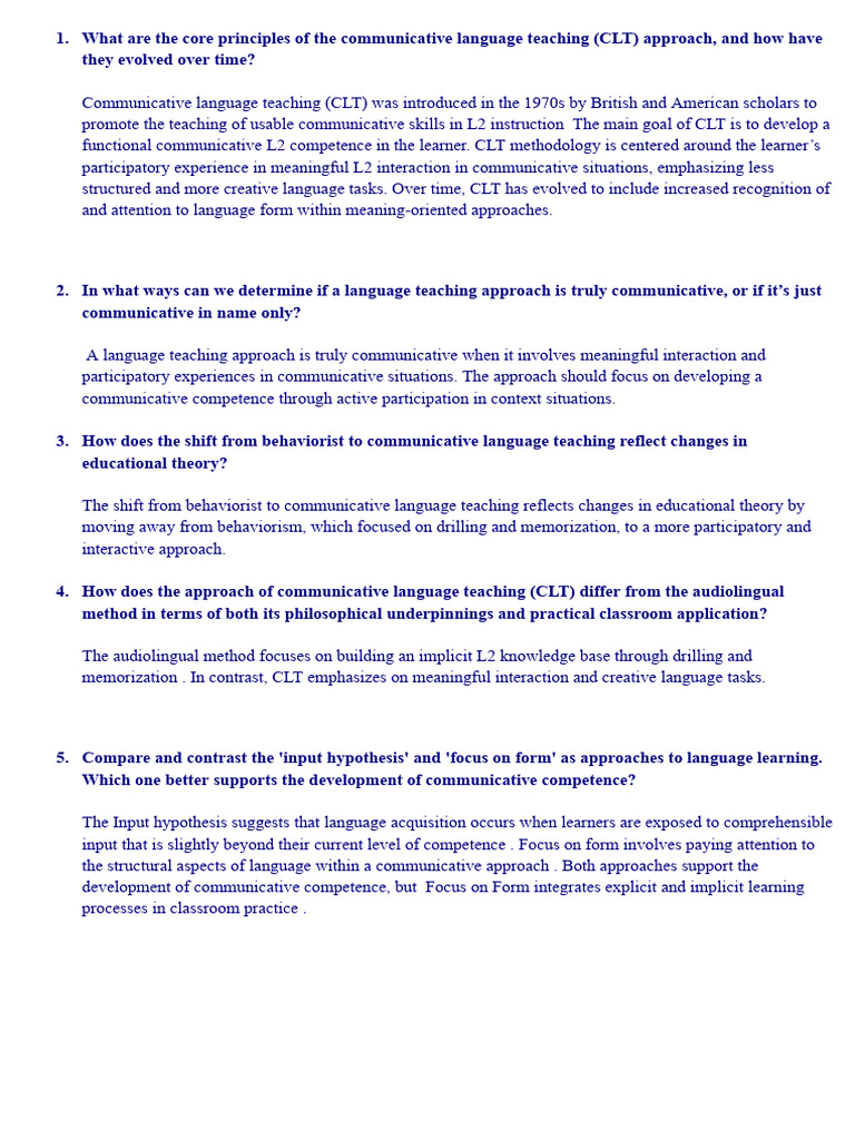 CLT - The - Principled Communicative Approach - Group Work-Iván Quintana, Claudio Ferreira ...
