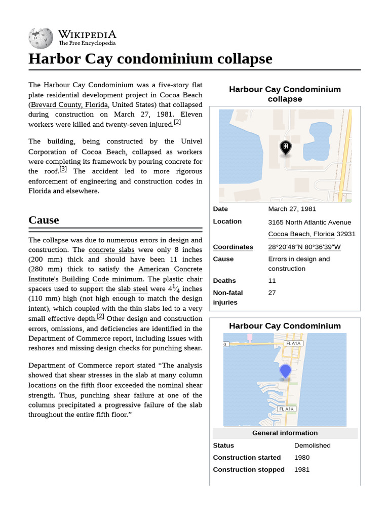 Harbor Cay Condominium Collapse | PDF