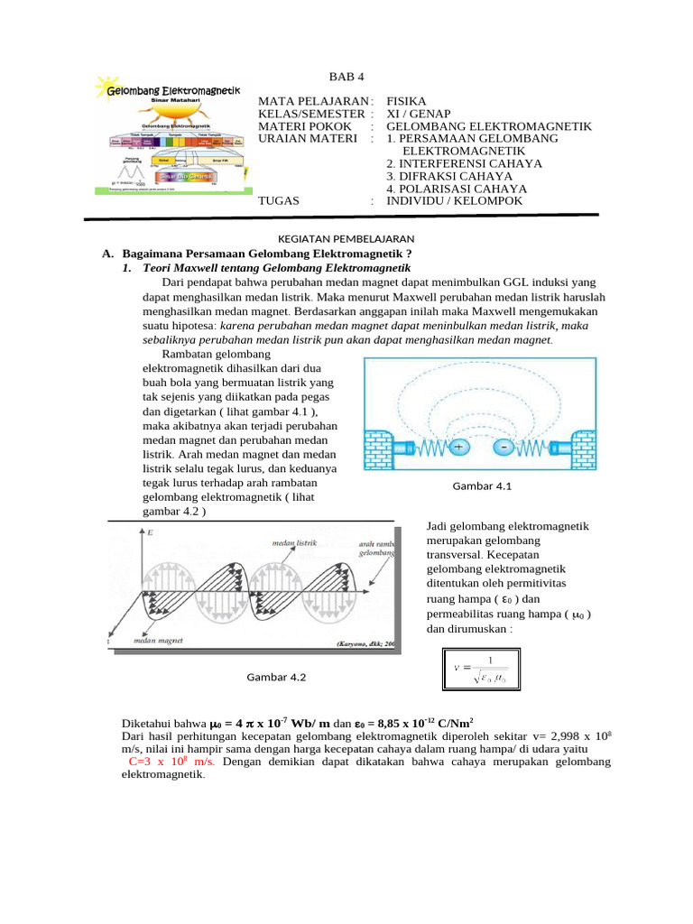 BAB 10.b. GLMBANG CAHAYA Ringkas | PDF