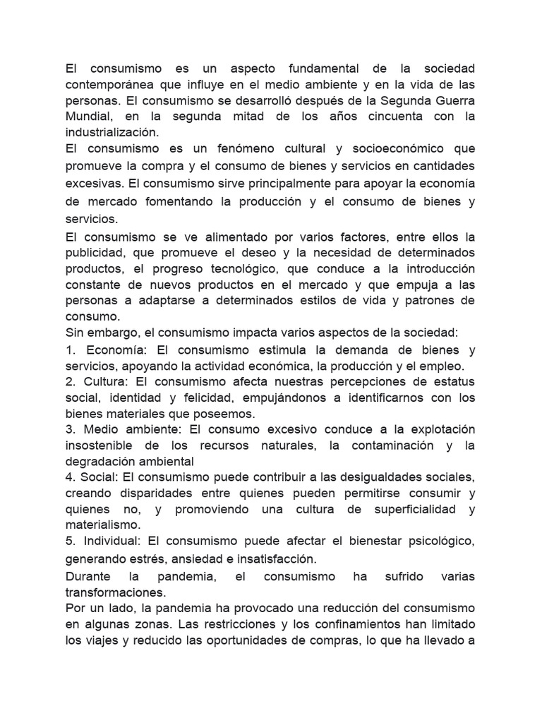 CONSUMISMO Nadia 2 | PDF | Consumismo | Consumo (economía)