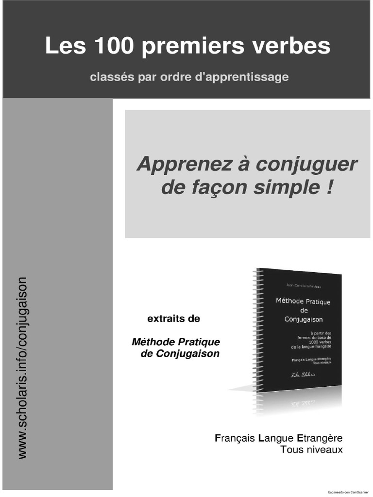 Livret conjugaison pág 8 | PDF