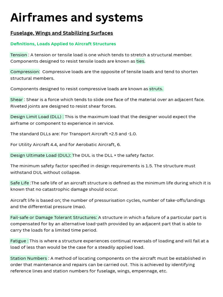 Airframes and Systems PDF | PDF | Flight Control Surfaces | Aileron