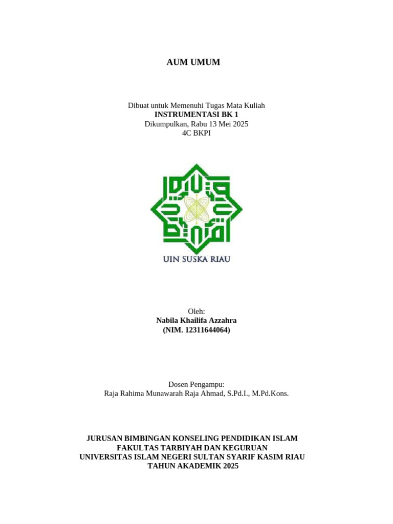 Hasil Pengolahan Aum Umum | PDF