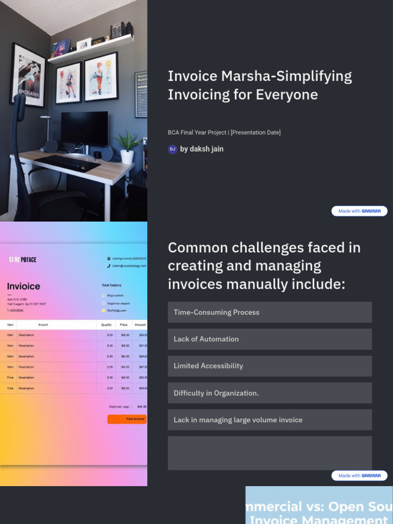 Invoice Marsha Simplifying Invoicing For Everyone | PDF | Databases | Computing
